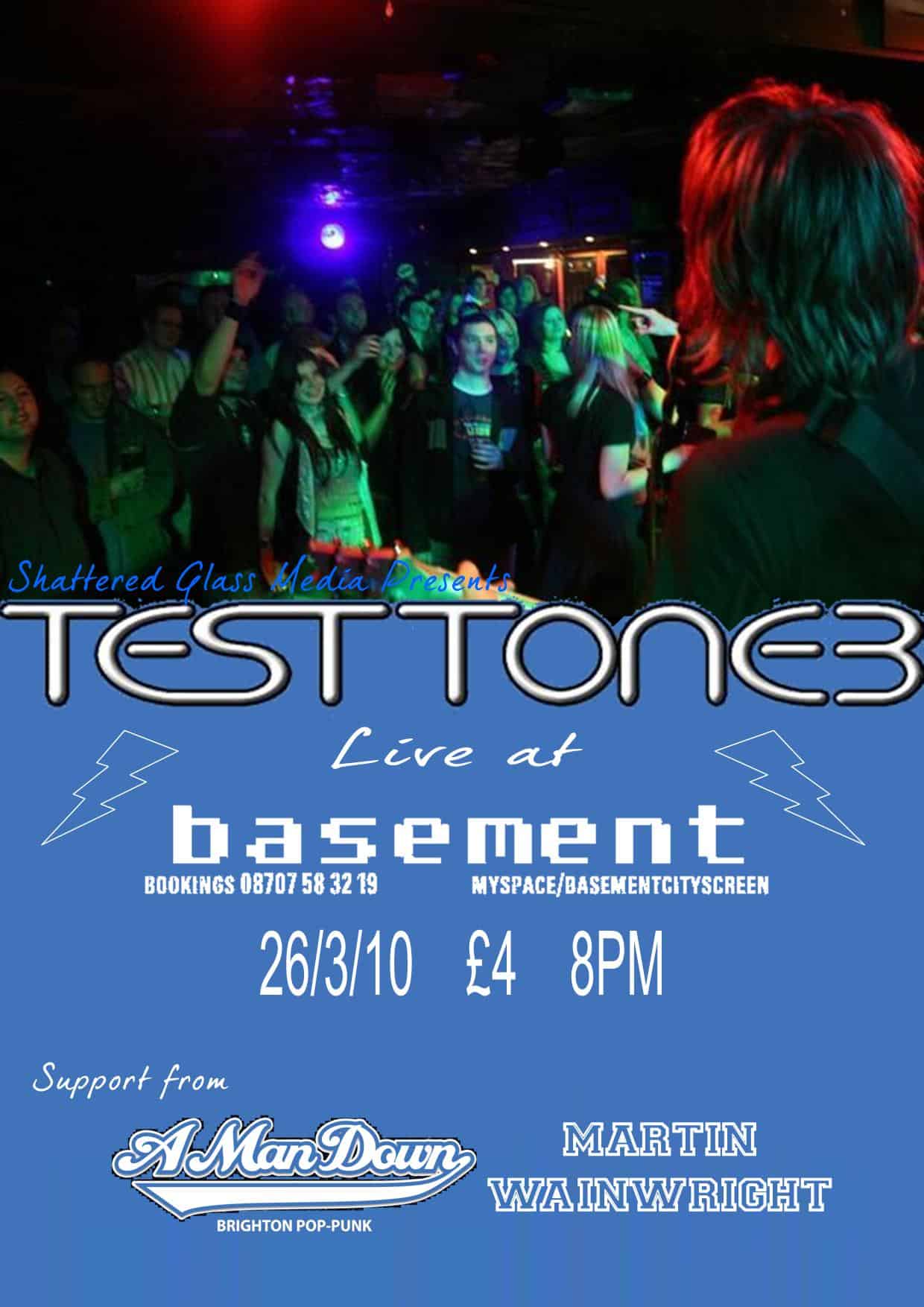 Gig Preview: Testtone 3 [The Basement, York] March 26, 2010 ...